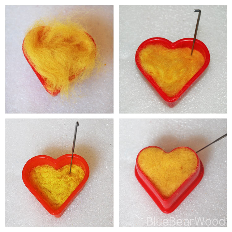 How To Make Cute And Colourful Needle Felt Hearts