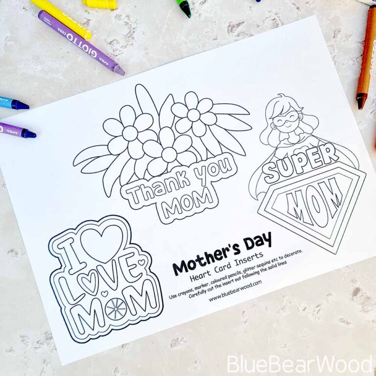 DIY Mother's Day Heart Card - Free Printable